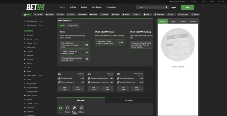 BET99 Canada Review 2026 - Sportsbook & Betting App