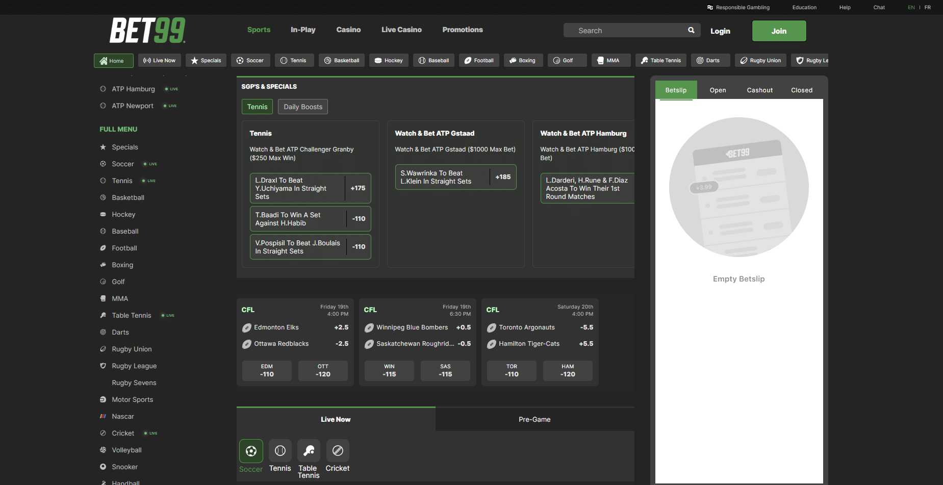 BET99 Canada Review 2025 - Sportsbook & Betting App